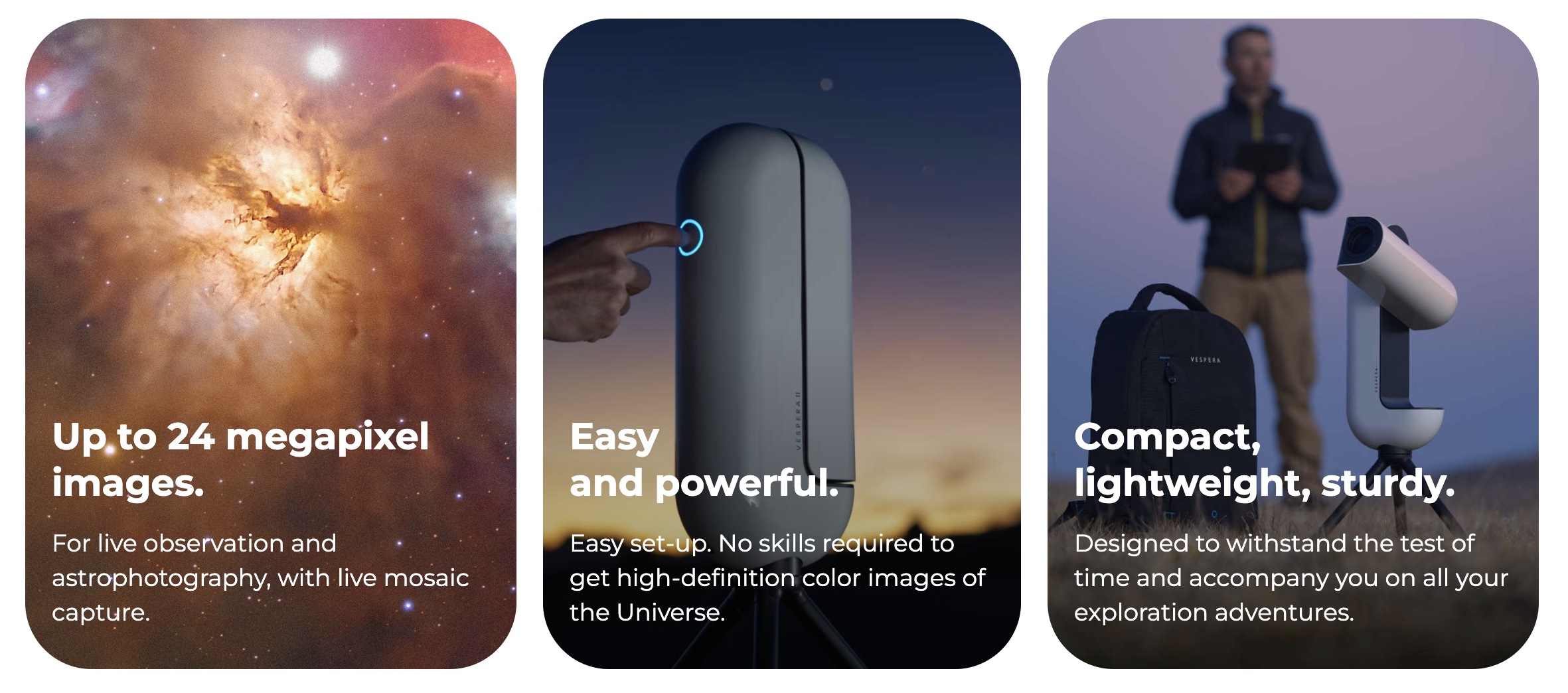 Vaonis Vespera II Smart Telescope | First Light Optics